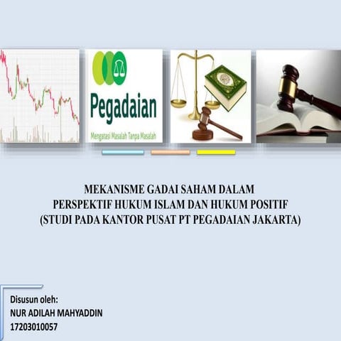 Seminar hasil, judul 'gadai saham oleh PT Pegadaian' | PPTX