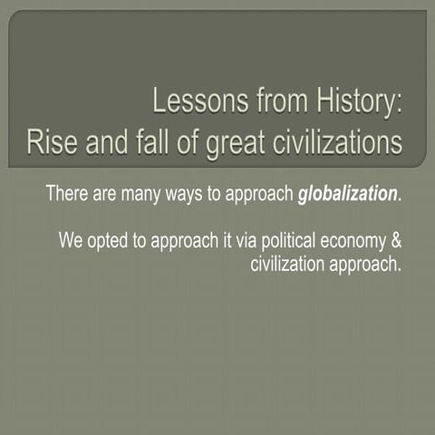 Seminar in globalization course | PPT
