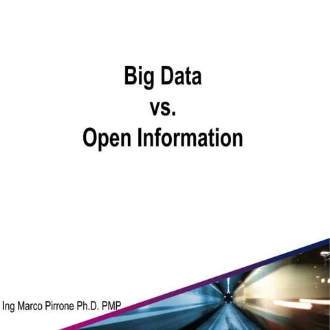 Big Data Vs. Open Data | PPTX | Databases | Computer Software and Applications