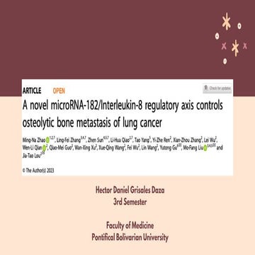 SEMINARIO BIOLOGIA MOLECULAR METASTASIS CANCER DE PULMON EN HUESO ...