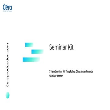 Seminar kit | PDF