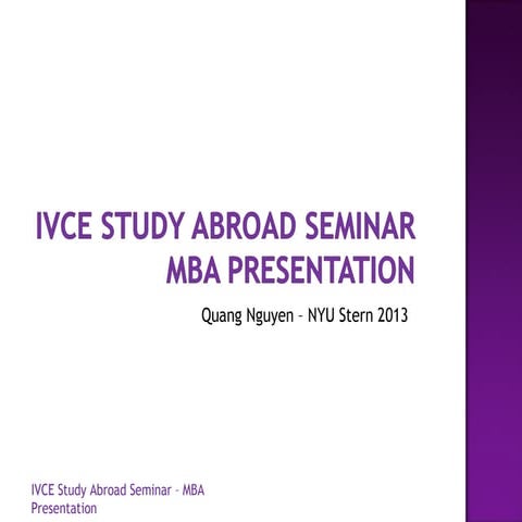 Seminar mba 2013 | PPT