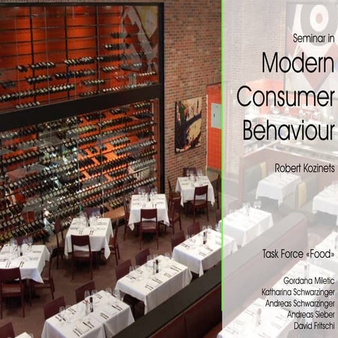 Seminar Presentation: Modern Consumer Behaviour, University of Zurich ...