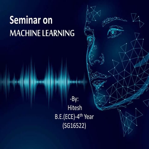 Seminar on Machine Learning | PPT