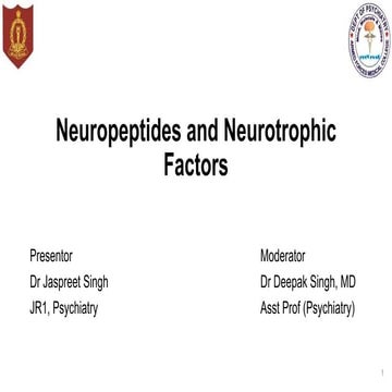 Neuropeptides and Neurotrophic Factors | PPTX