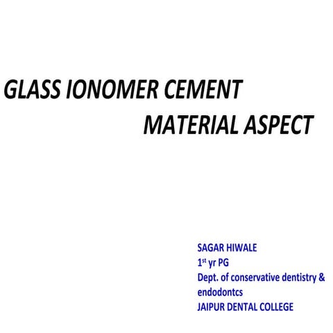 GIC material aspect | PPT