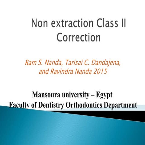 Seminar non extraction class ii by mahadia | PPT