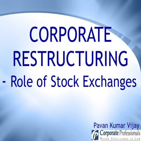 Role of Stock Exchanges | PPT