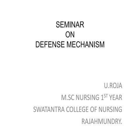 Seminar on defence ppt | PPTX