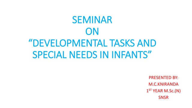 Growth and development of infant ppt | PPTX