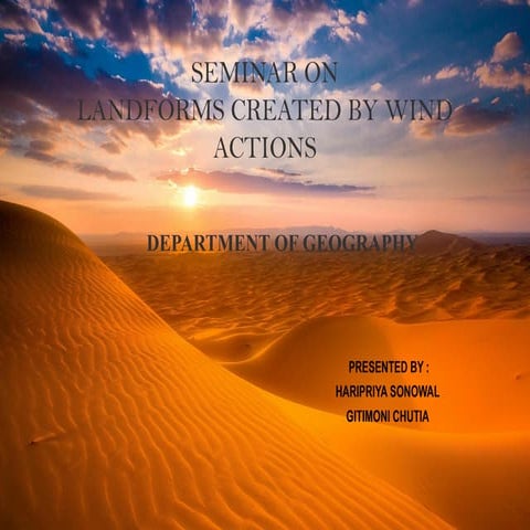 Geological action of wind | PPT