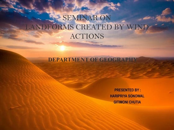 Geological action of wind | PPT | Geology | Science