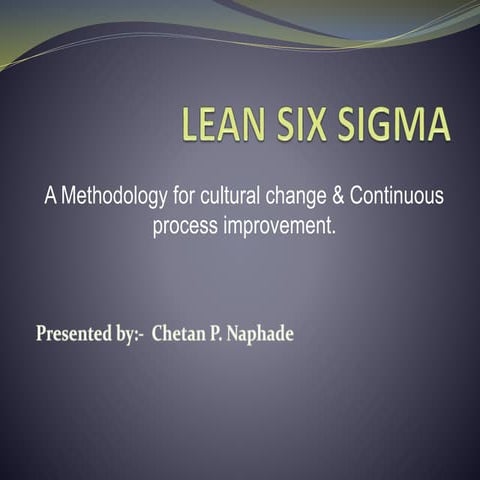 Lean SIX SIGMA London 2017 conference | PPTX