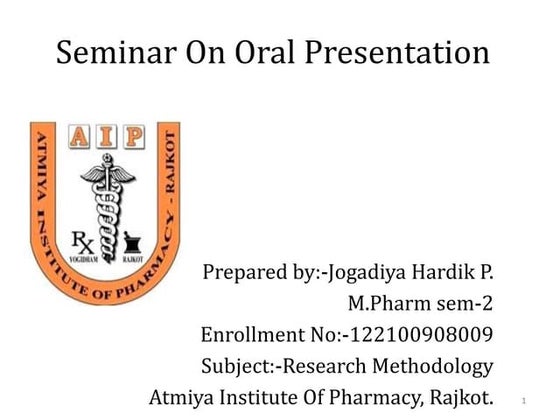 Effective Oral Presentation | PPT