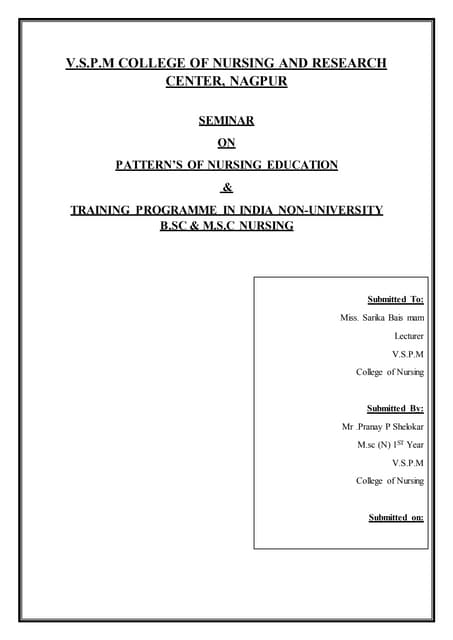 Continuing nursing education | PPTX
