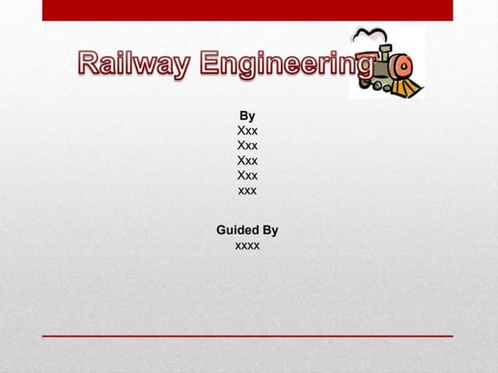 Components of railway track | PPT