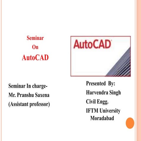 autocadd ppt | PPTX