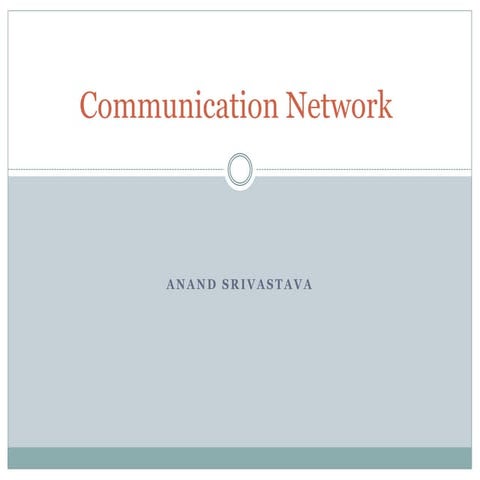Communication Network | PPT