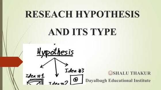 Types of hypothesis | PPT