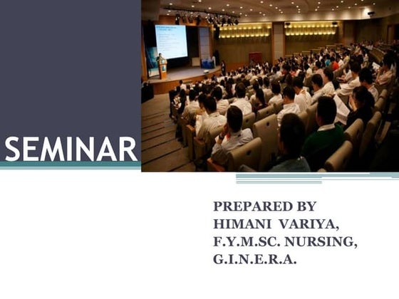 How to conduct seminars | PPT
