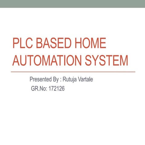 (Seminar PPT )PLC Based Home Automation.pptx