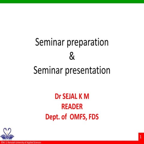 How to successfully give a seminar presentation | PPT