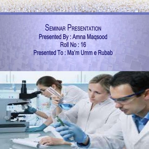 Seminar presentation | PPT