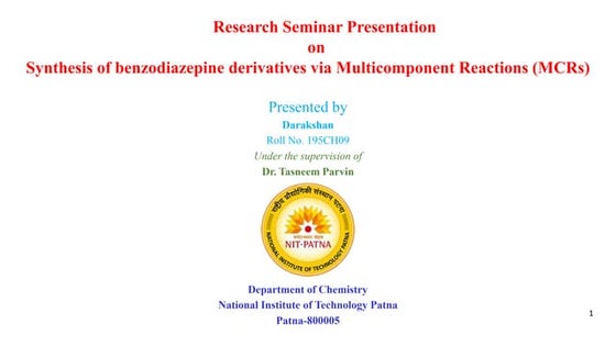 Multi Component Reactions | PDF | Chemistry | Science