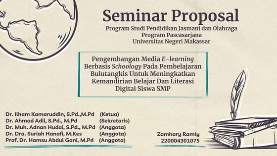 PPT sidang seminar proposal model kuantitatif | PPTX