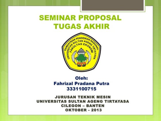 Contoh Ppt Seminar Proposal | PPTX