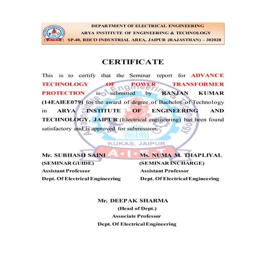 Seminar report main page 1 | PDF