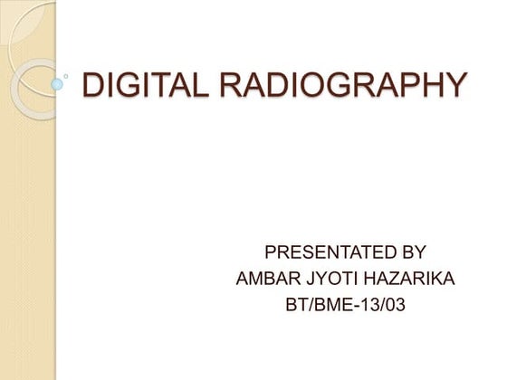 Digital radiography | PPT