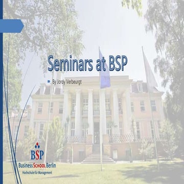 Seminars at bsp | PPT