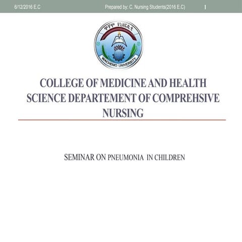 Bronchopneumonia | PPTX