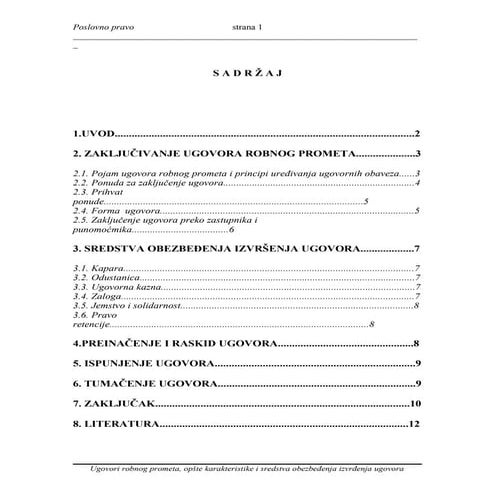 Seminarski poslovno pravo | PDF