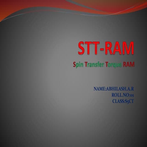 Seminar stt ram | PPTX