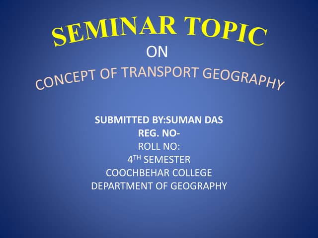 Geography Grade 8 - Trade and transport around the world | PPTX