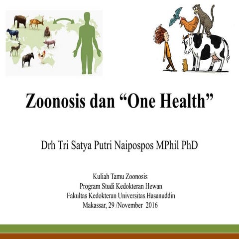 Seminar Zoonosis dan One Health - Program Studi Kedokteran Hewan ...