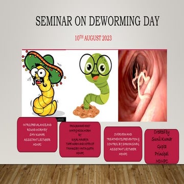 Deworming ppt | PDF
