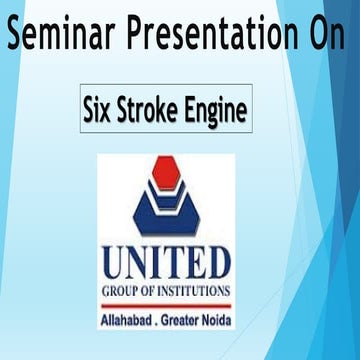 Six Stroke Engine | PPTX