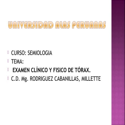 SEMIOLOGIA DE LAS MAMAS. DR, HANMER ROA. 2020 | PPTX