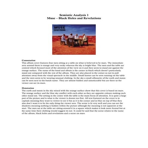 Semiotic Analysis 1 Muse Pdf