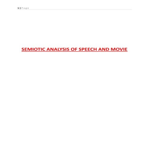 Semiotic Analysis | DOCX