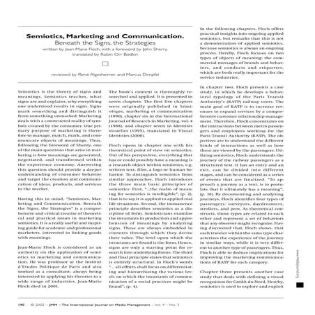 Semiotic marketing and_communiaction | PDF