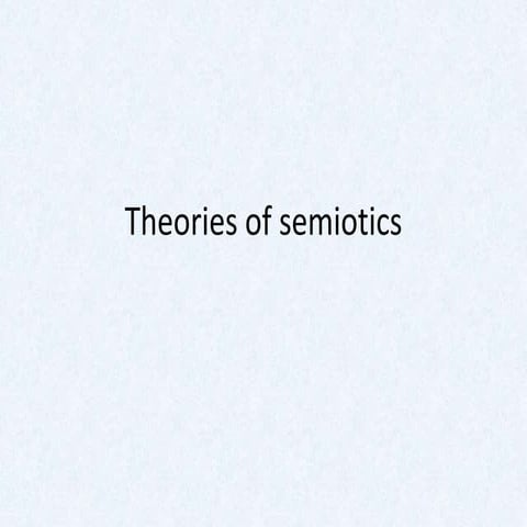 Semiotics | PPTX