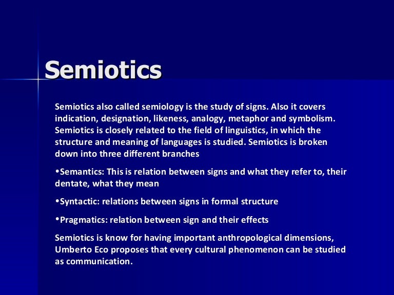 Semiotics Examples