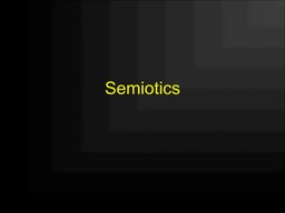 Semiotics | PPT