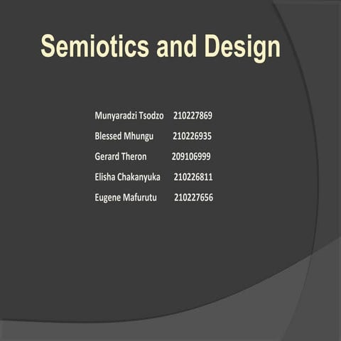 Semiotics | PPT