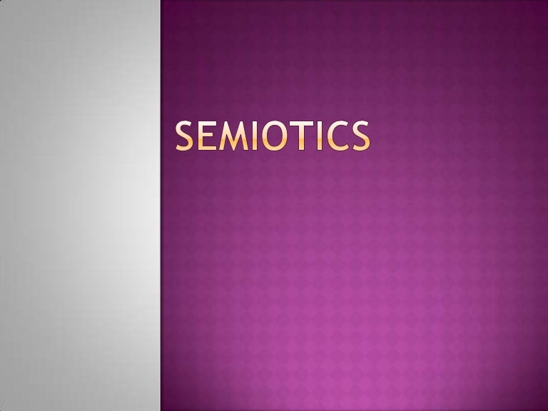 Semiotics Examples