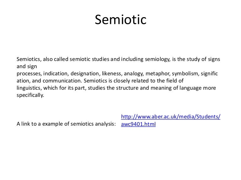 Semiotics Examples